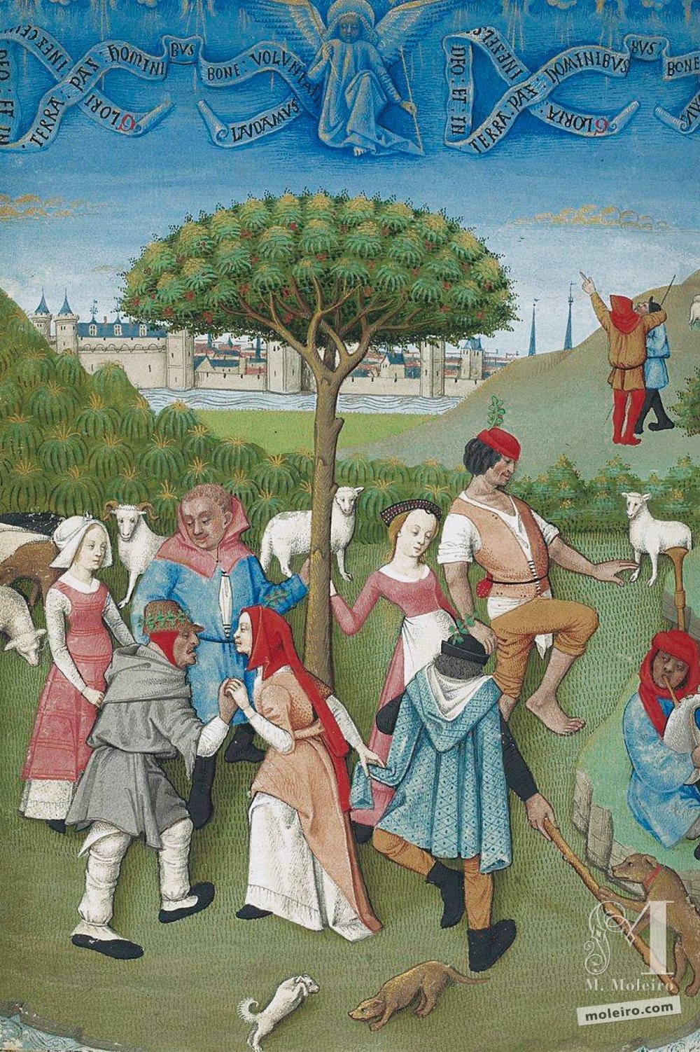 Annonciation aux bergers (f. 20v)