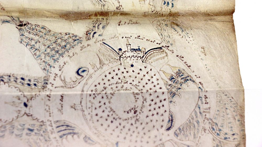 Castle detail of The Voynich Manuscript
